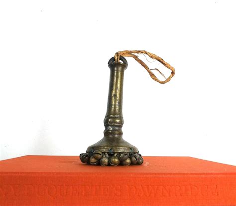 Indian Antique Brass Temple Bell Made In India Unusual Decor Hindu