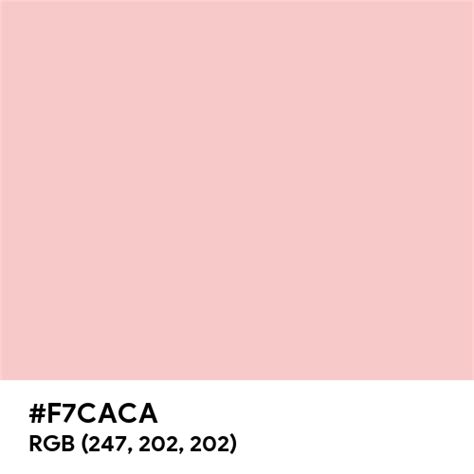 Rose Quartz Color Hex Code Is F7caca