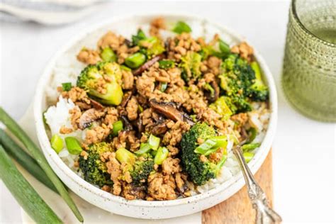 Healthy Ground Chicken And Broccoli Stir Fry The Whole Cook