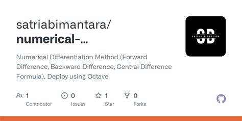 Github Satriabimantaranumerical Differentiation Octave Numerical