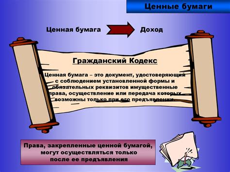 Ценные бумаги презентация онлайн