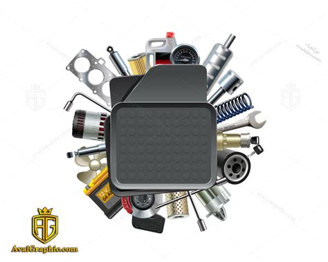 وکتور لوازم یدکی ماشین و سینی زیر موتور