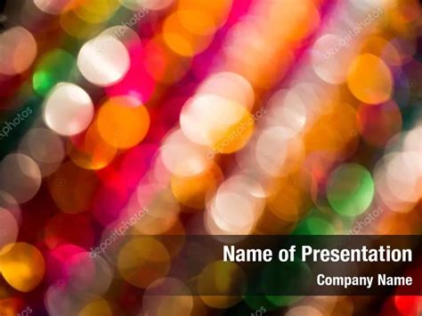 Lights Colorful Bokeh Abstract Blurry Powerpoint Template Lights Colorful Bokeh Abstract