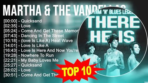 M A R T H A And T H E V A N D E L L A S 2023 Mix ~ Top 10 Best Songs