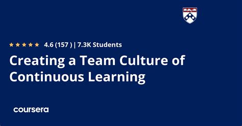 Creating A Team Culture Of Continuous Learning Coursera