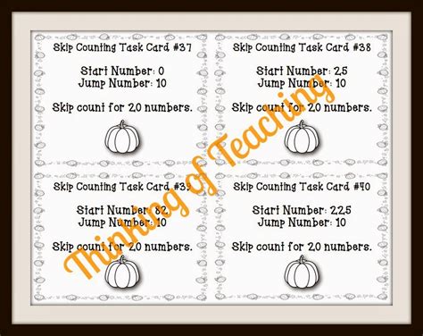 Thinking Of Teaching Skip Counting Task Cards A New Product
