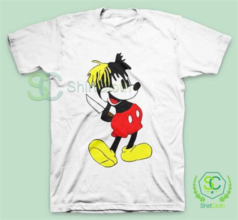 Buy Xxxtentacion Mickey Mouse T Shirt Clothing Shirt Design Artwork