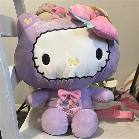 Cute Hello Kitty Backpack Pink Purple Ive Depop