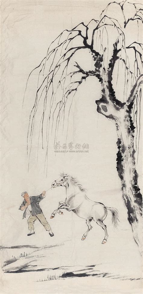 佚名 驯马图 镜心第21期精品拍卖会北京保利拍品价格图片拍卖专场拍卖会预展拍卖会结果卓克拍卖频道