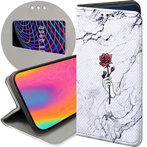 ETUI Z KLAPKĄ DO MOTOROLA ONE VISION P40 WZORY DAMSKIE KOBIECE STYLOWE Motorola Sklep