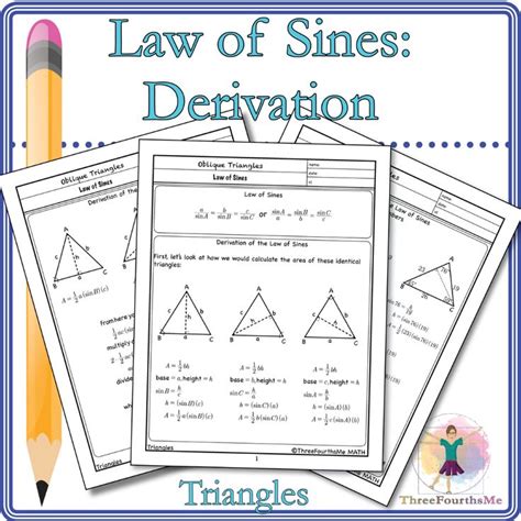 Law Of Sines Derivation Notes