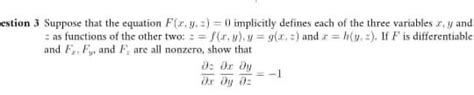 solved estion 3 suppose that the equation f x y 0