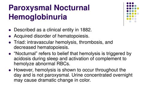 Ppt Paroxysmal Nocturnal Hemoglobinuria Powerpoint Presentation Free
