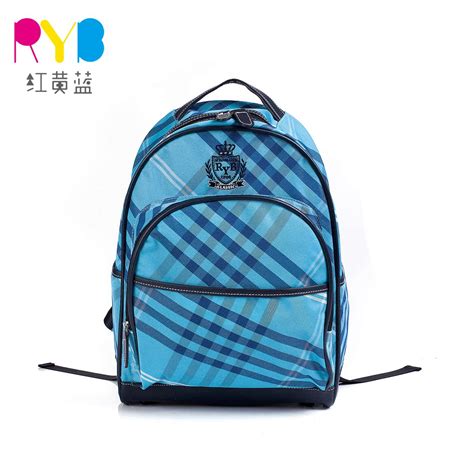 Ryb红黄蓝童装 2013新款 中小学生英伦风双肩背包 书包70713012红黄蓝童装旗舰店