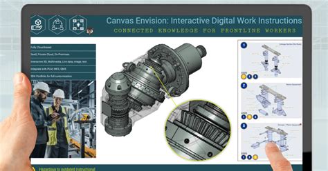 interactive digital work instructions canvas envision