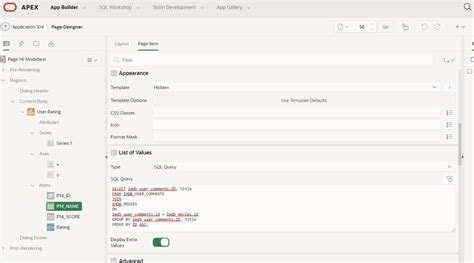 ORACLE APEX Dynamically Change A Chart Stack Overflow