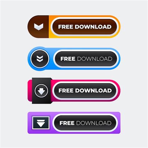 Premium Vector Free Download Buttons Icons Design