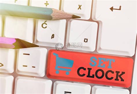 显示设置时钟的书写笔记将其置于正确时间或将时钟间更改为稍后时高清图片下载 正版图片503832135 摄图网