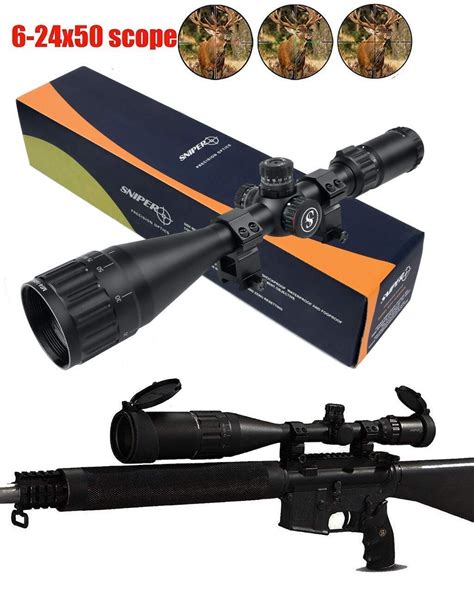 Sniper 6 24x50 Aol Long Range Rifle Scope Rgb Illuminated W Zero W E Adjustment 840354107686 Ebay