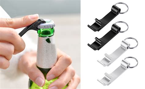 Stück Flaschenöffner Schlüsselanhänger Aluminium Schlüsselanhänger Kapselheber Anhänger