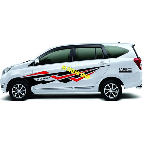 Jual Stiker Cutting Stiker Mobil Sigra Stiker Sticker Mobil Calya