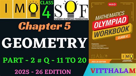 Class 4 Imo Sof Olympiad Chapter 5 Geometry Part 2 Q 11 To 20 Mtg 2025 26
