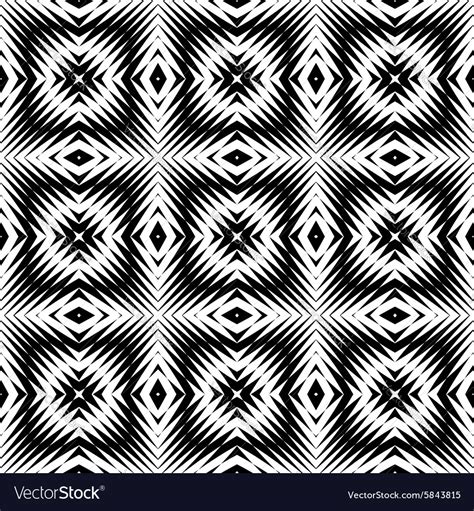 Design Seamless Monochrome Square Pattern Vector Image