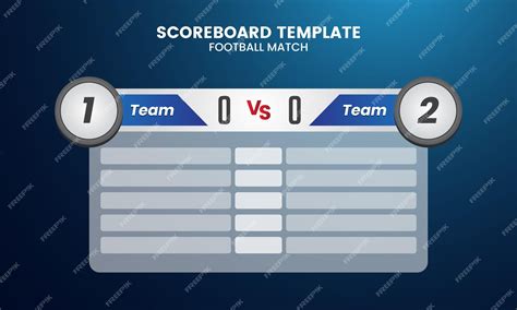 Premium Vector Graphic Template For Presentation Score Or Game