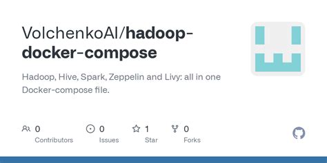 Github Volchenkoaihadoop Docker Compose Hadoop Hive Spark Zeppelin And Livy All In One