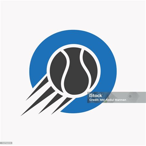 초기 편지 O 테니스 로고 개념 움직이는 테니스 볼 아이콘 테니스 스포츠 로고 타입 심볼 벡터 템플릿 건강한 생활방식에 대한 스톡 벡터 아트 및 기타 이미지 Istock