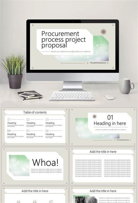 Procurement Process Project Proposal Gray Powerpoint