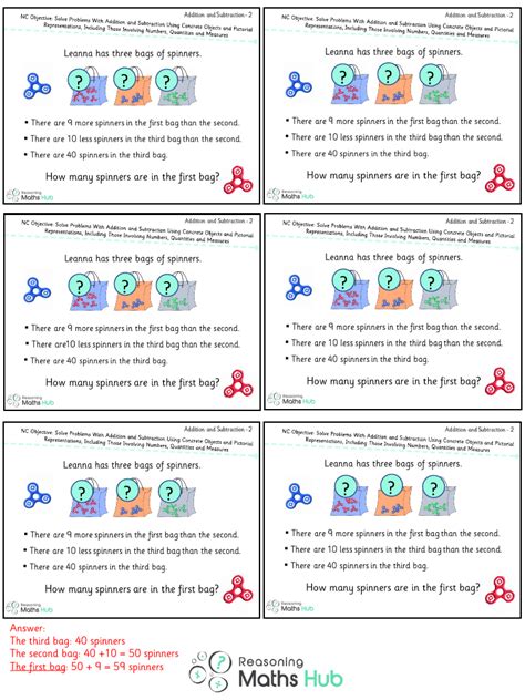 solve problems with addition and subtraction 2 reasoning maths year 2