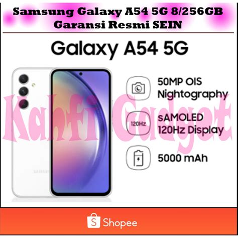 Jual Samsung Galaxy A54 5g 8256gb Garansi Resmi Shopee Indonesia