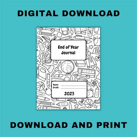 End Of School Memory Book Etsy