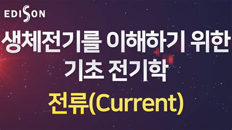 Edison 전산의학 전기생리학 생체전기를 이해하기 위한 기초 전기학 전류 Current Youtube