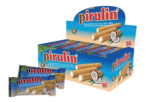 Pirulin Coco Porción Tres Display 25u De 16g Mercadolibre