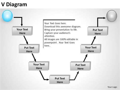 PowerPoint Slide Designs Process V Diagram Ppt Design
