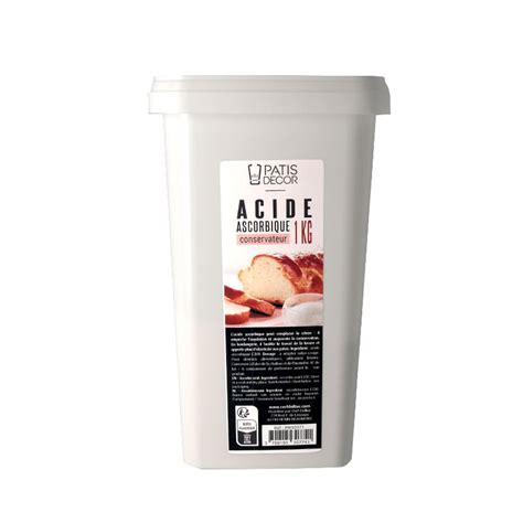 Acide Ascorbique E300 1 Kg Additif Alimentaire Patisdécor Cerf Dellier