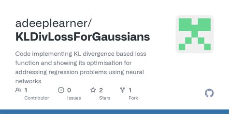 GitHub Adeeplearner KLDivLossForGaussians Code Implementing KL Divergence Based Loss Function