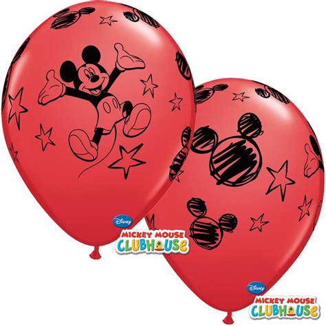 Globo Mickey Mouse Disney Rojo