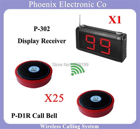Electronic Numbering System Including Wireless Service Calling Button