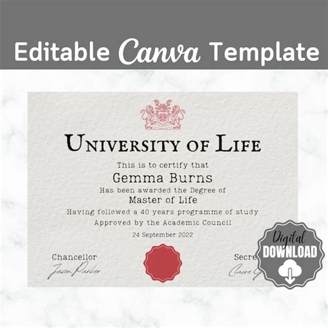 University Degree Certificate Template
