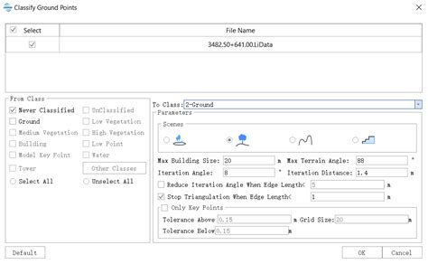 Classify Ground Points LiDAR User Guide