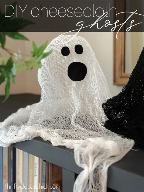 How To Make Halloween Cheesecloth Ghosts Thrifty Decor Chick
