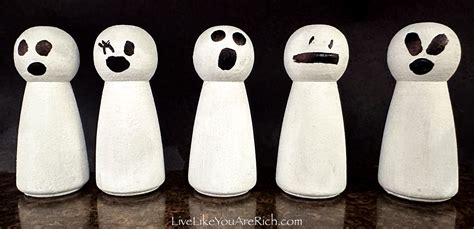 Wooden Peg Ghost Dolls Live Like You Are Rich