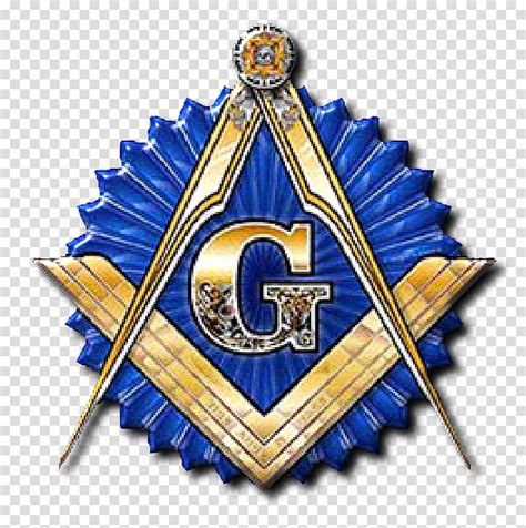 Golden Masonic Square And Compass Symbol Vector Image
