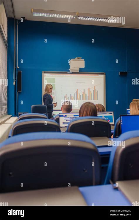 Focused Talented Students Attending Classes At University College