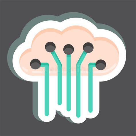 Sticker Internet Of Things Related To Machine Learning Symbol Simple
