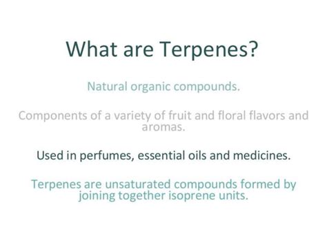 Terpenes And Their Classification Pptx