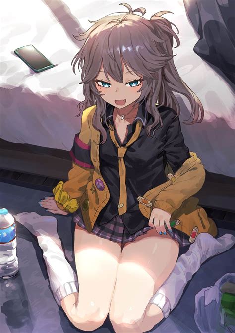 书呆子你在看哪里 插画师ie的泡泡袜少女插画图片 BoBoPic